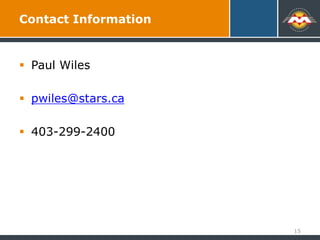 Reliability and Power of FME: STARS Air Ambulance Saves Lives | PPT