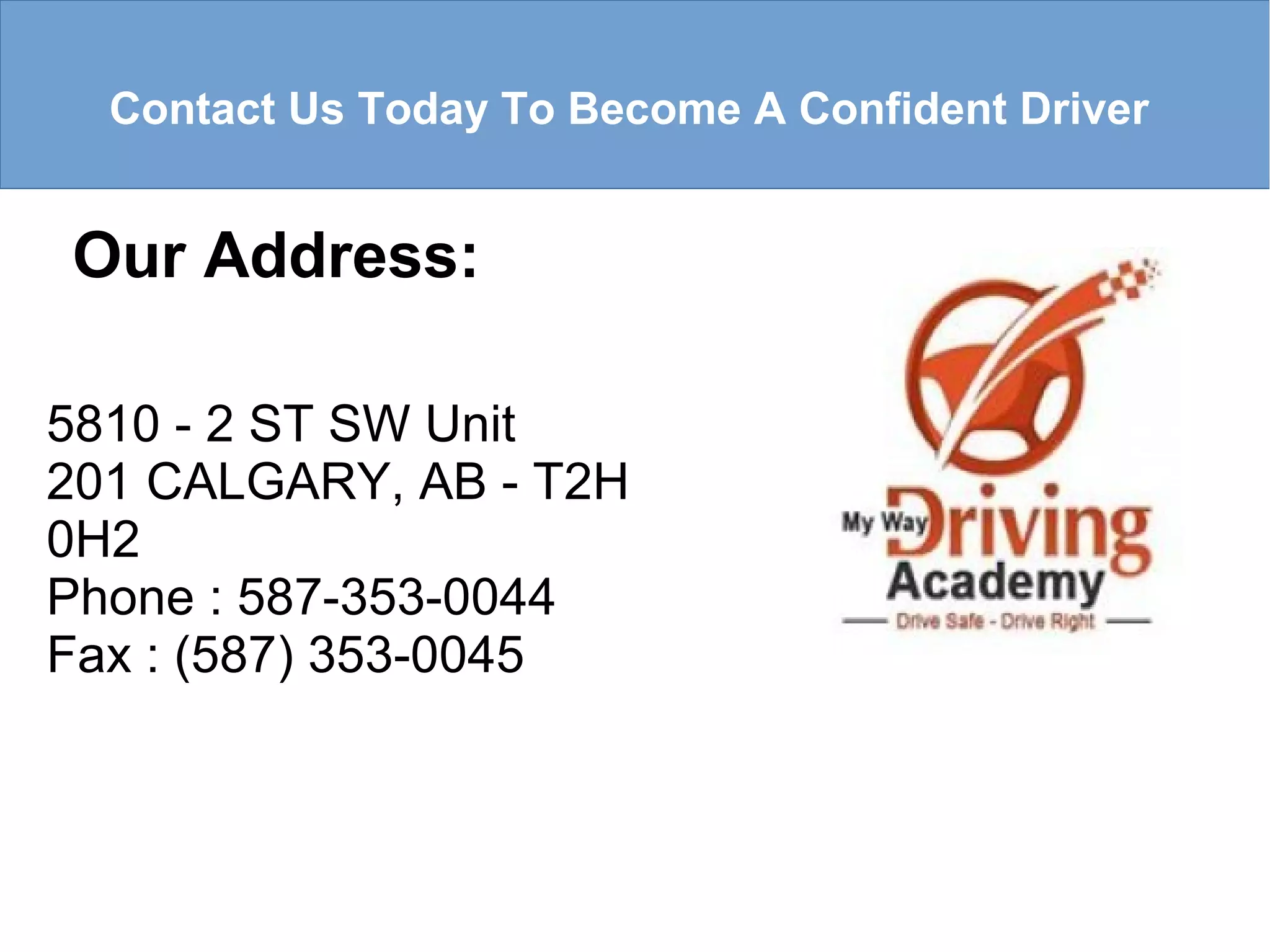 Calgary Professional Driving School | PPT