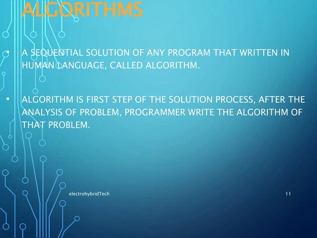 C Program Execution And Algorithm Ppt 2965