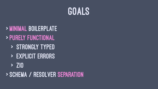 Designing a Functional GraphQL Library | PPT