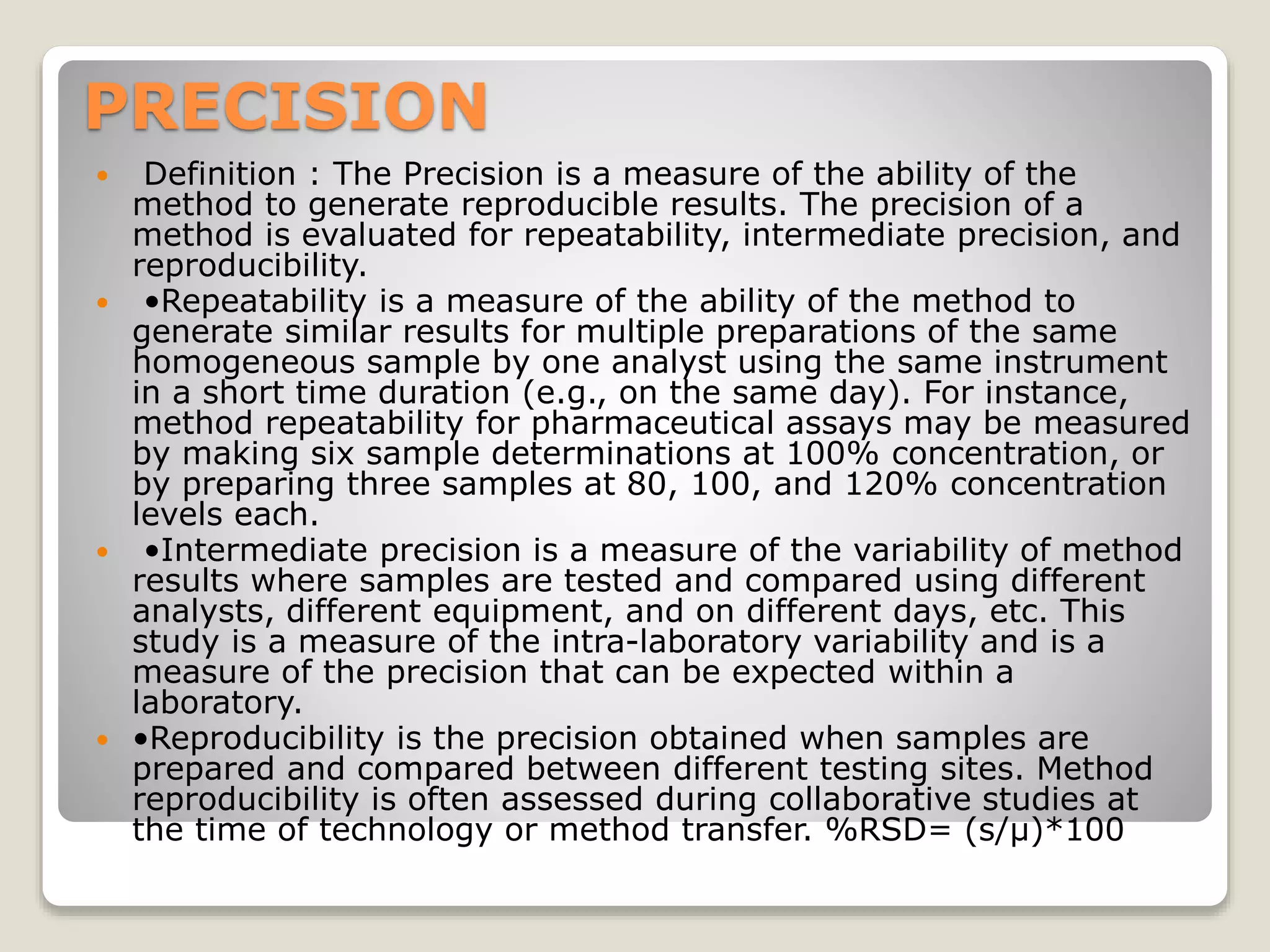 Calibaration And Validation Of Hplc Pptx Chemistry Science