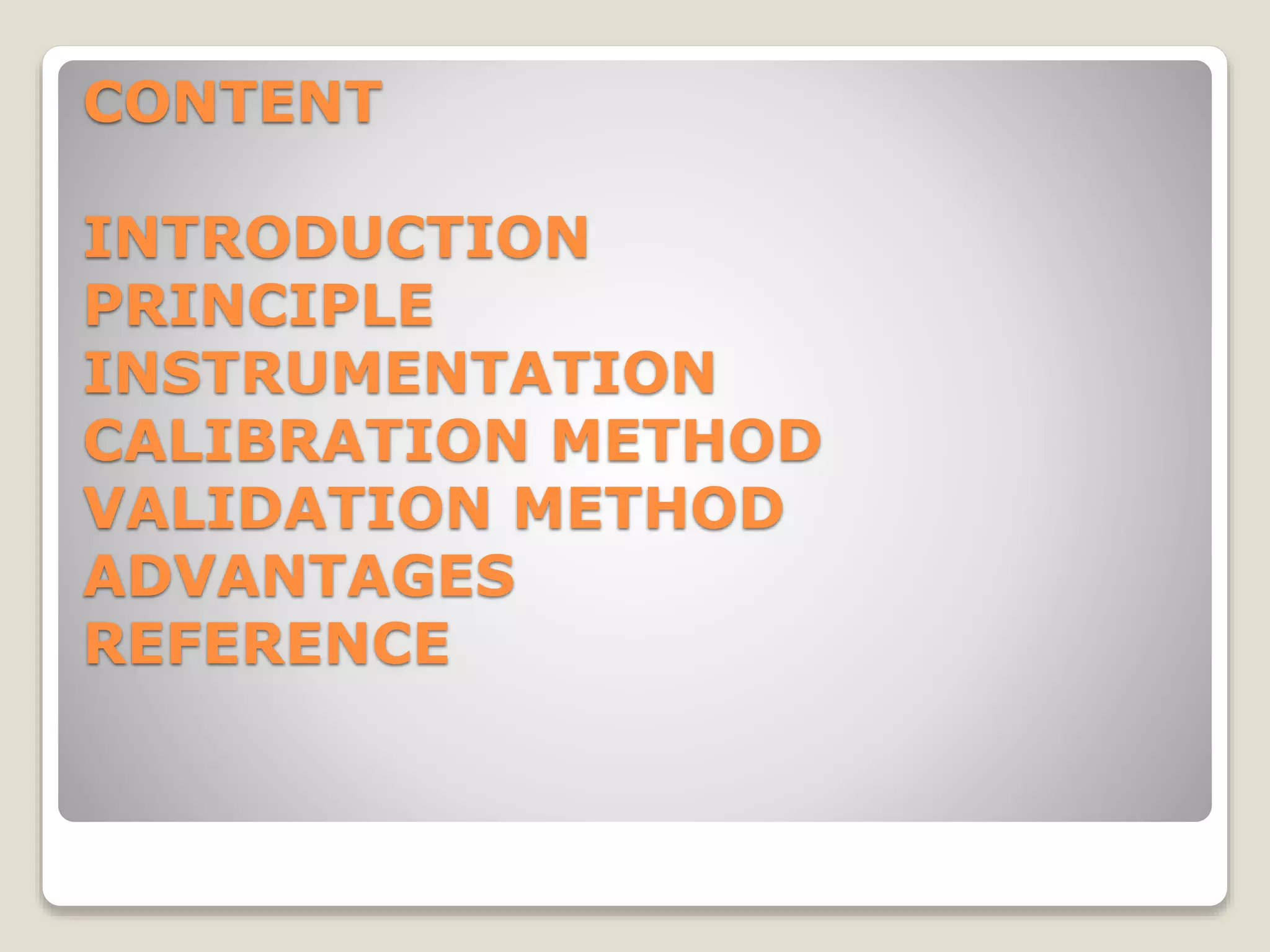 Calibaration And Validation Of Hplc Pptx Chemistry Science