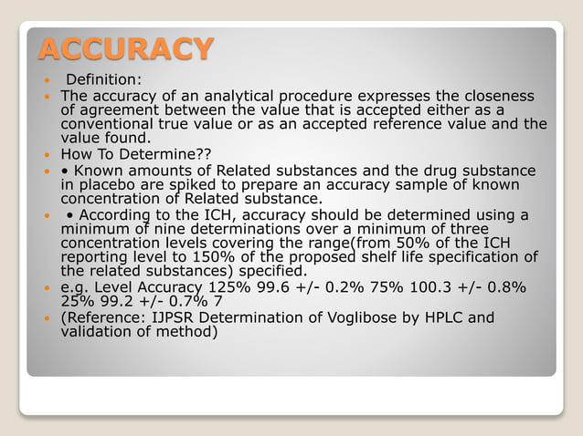 Calibaration and validation of hplc | PPTX | Chemistry | Science