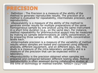 Calibaration and validation of hplc | PPTX