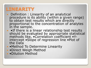 Calibaration and validation of hplc | PPTX