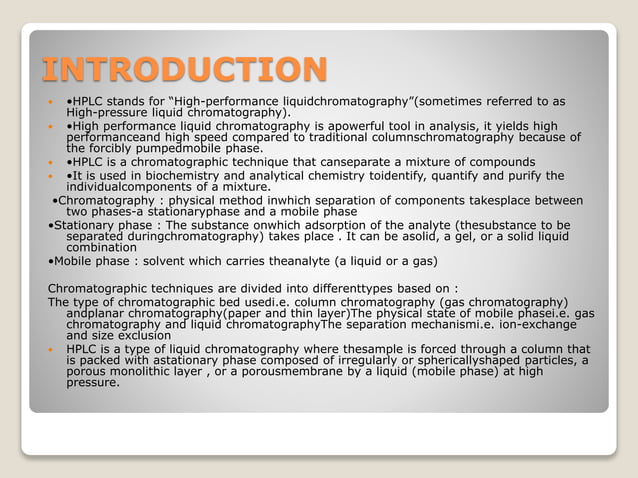 Calibaration and validation of hplc | PPTX | Chemistry | Science