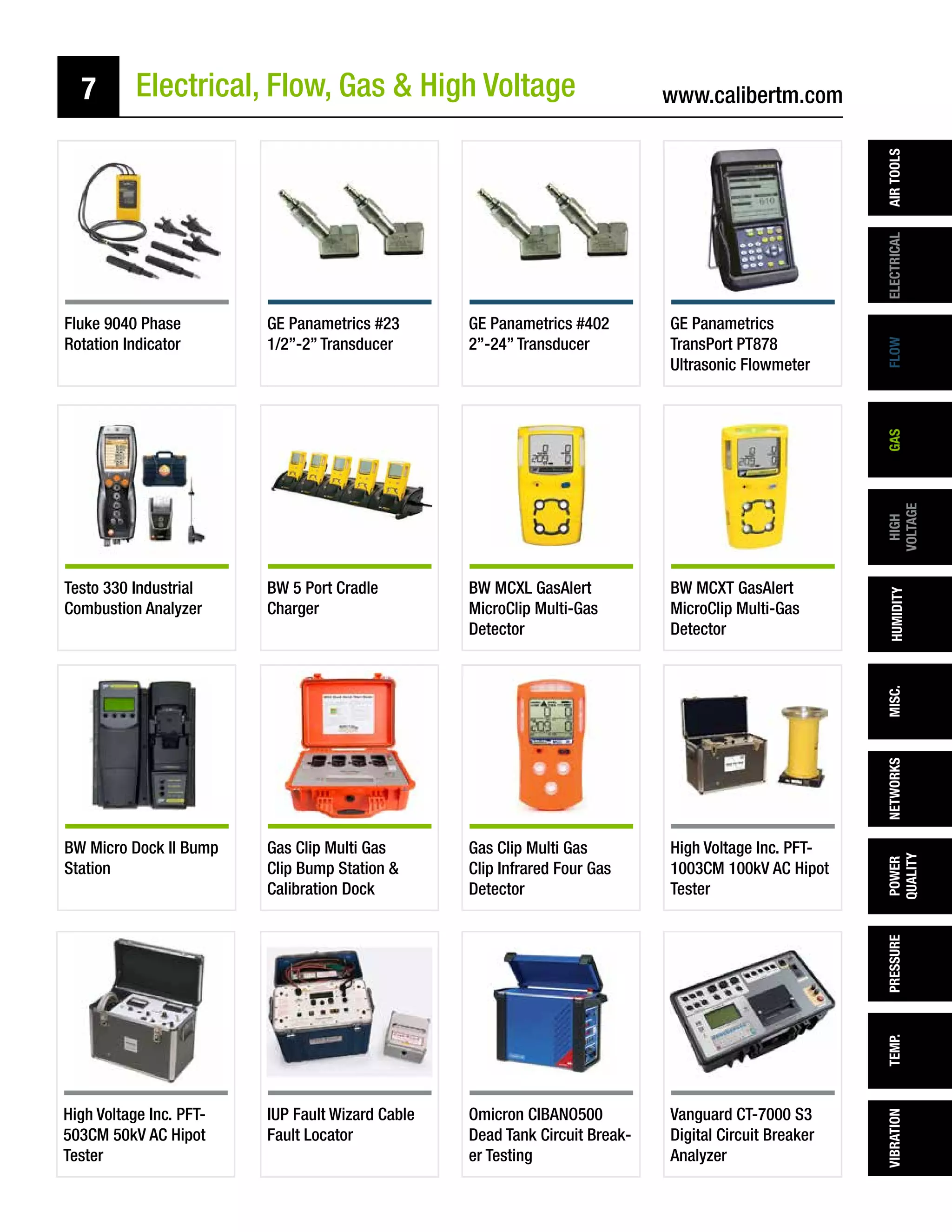 Caliber Test & Measurement Rental Catalog | PDF