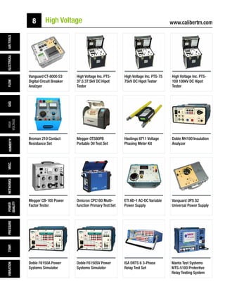 Caliber Test & Measurement Rental Catalog | PDF