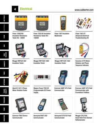 Caliber Test & MEasurement Rental Catalog | PDF