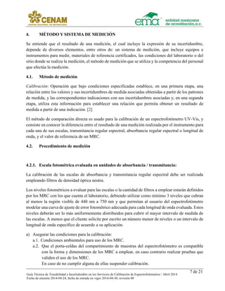 Calibracion espectrofotometros uv | PDF