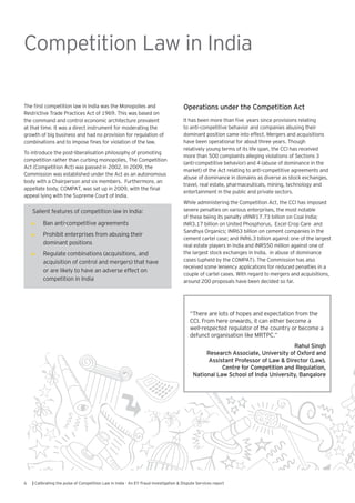 Calibrating the Pulse of Competition Law in India | PDF | Legal ...