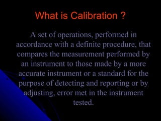 Calibration | PPT