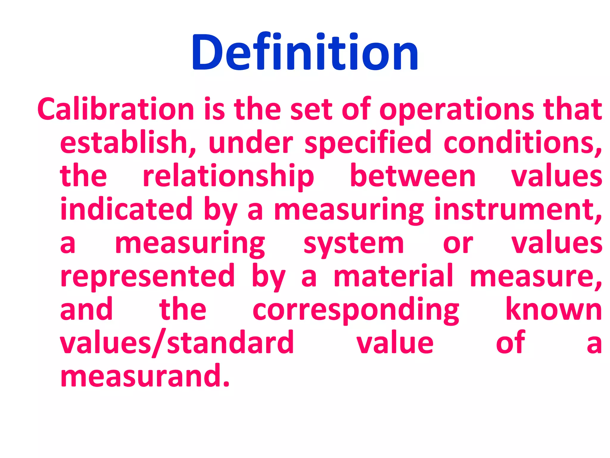 Calibration | PPT