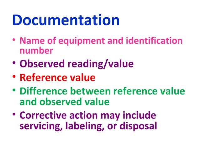 Calibration | PPT | Chemistry | Science