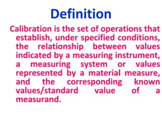 Calibration | PPT