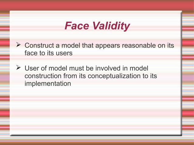 Calibration and validation model (Simulation ) | PPT