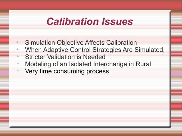 Calibration and validation model (Simulation ) | PPT