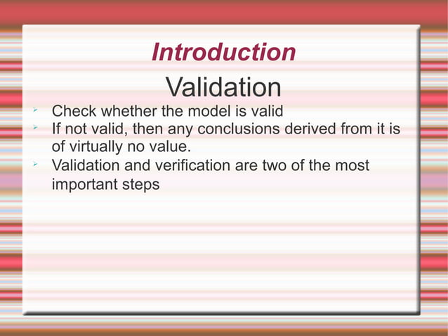 Calibration and validation model (Simulation ) | PPT