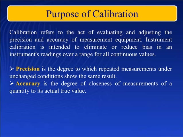 Calibration | PPTX | Physics | Science