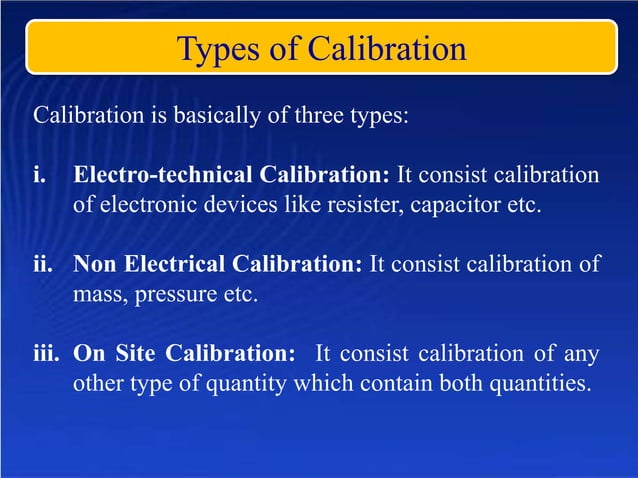 Calibration | PPTX | Physics | Science