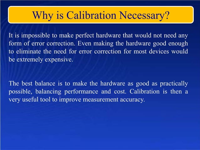 Calibration | PPTX | Physics | Science