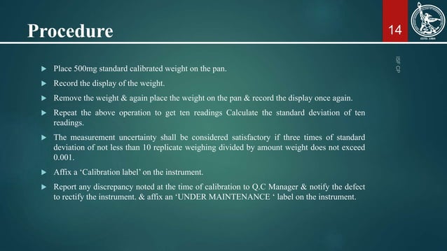 Calibration and Qualification of Analytical Instruments | PPTX ...