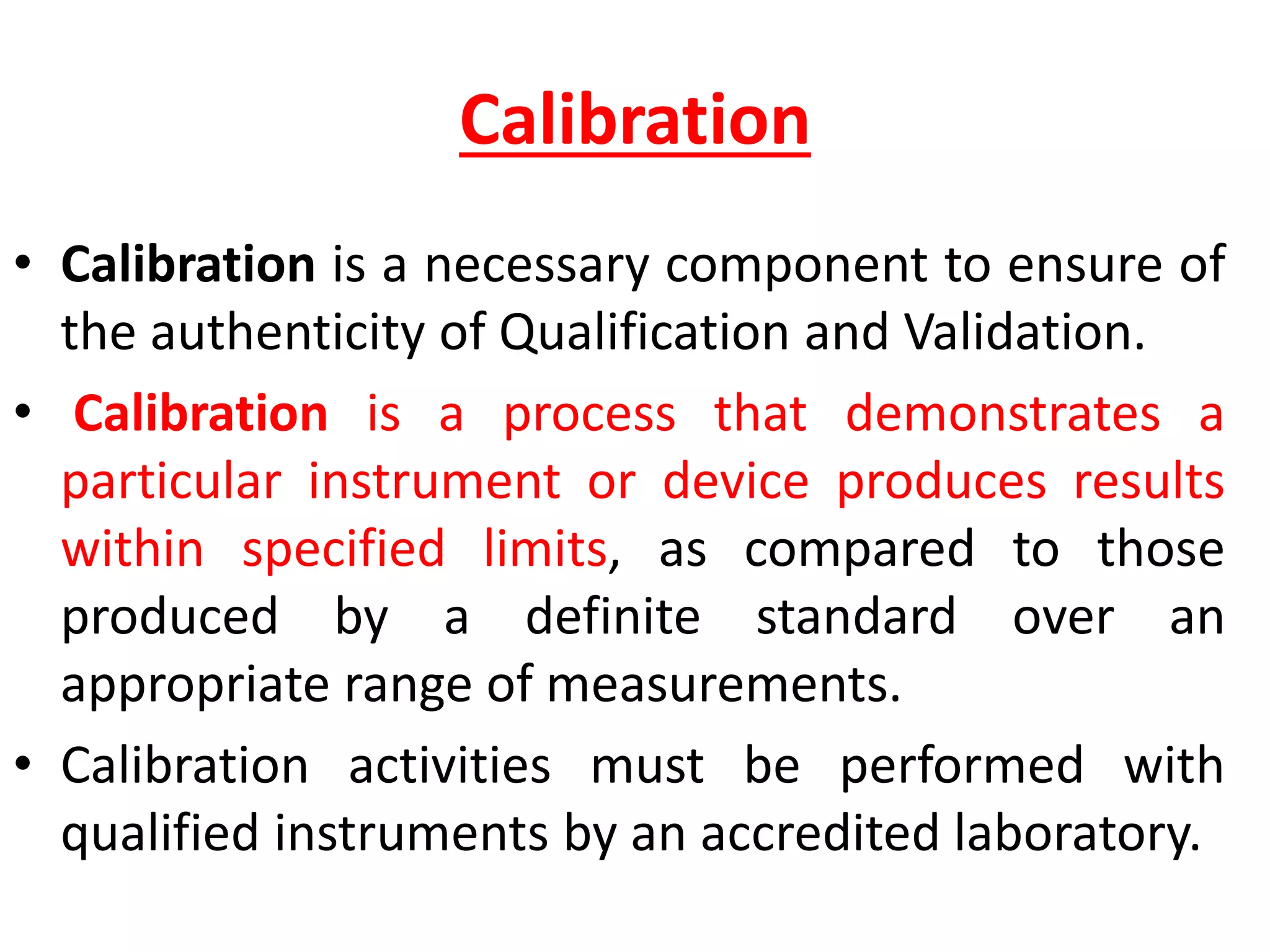 Calibration | PPTX