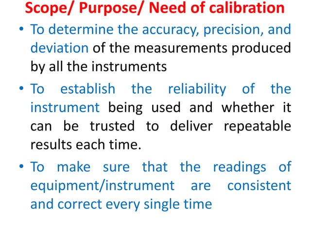 Calibration | PPTX