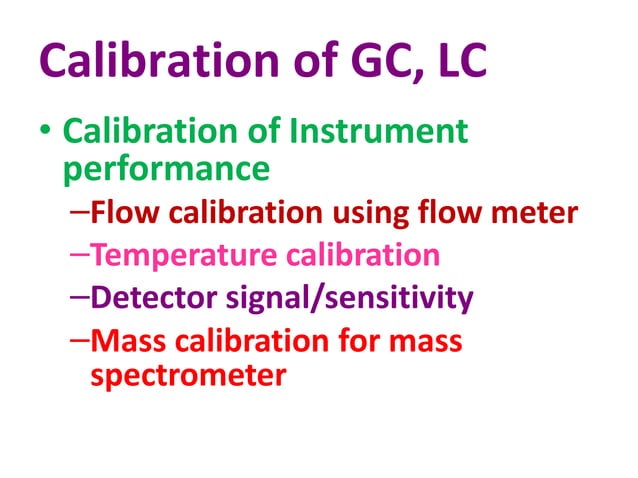 Calibration | PPTX | Chemistry | Science