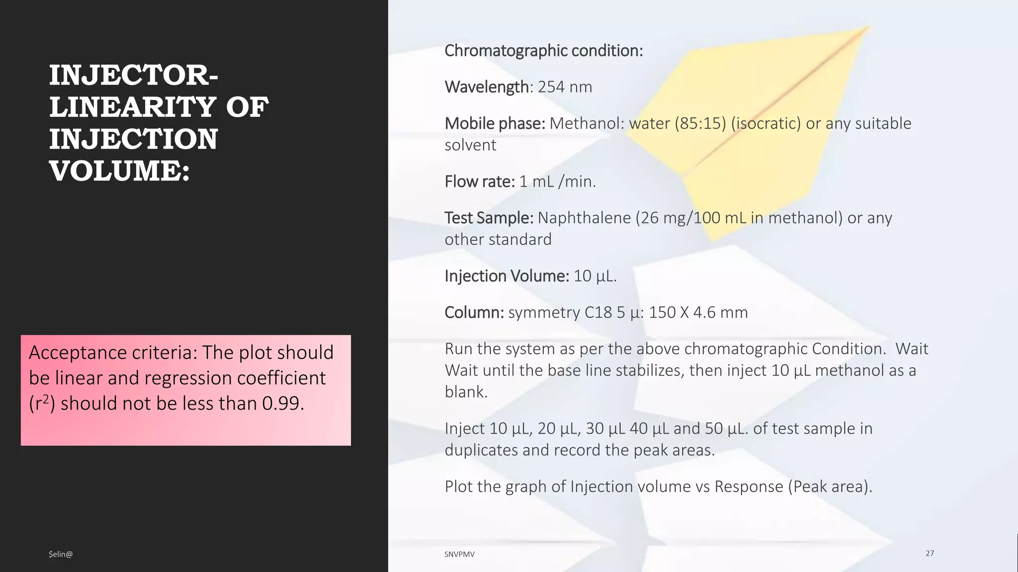 Calibration - UV VIS Spectrophotometer, HPLC, Gas Chromatograph, IR ...