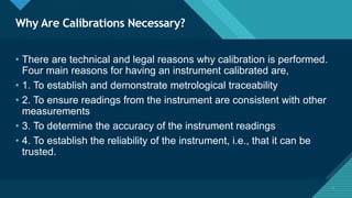 Calibration of Analytical instrument | PPTX