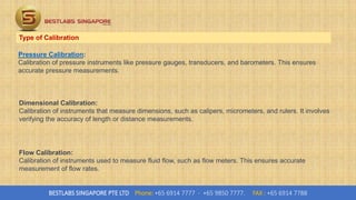 Calibration Services in Singapore | PPT