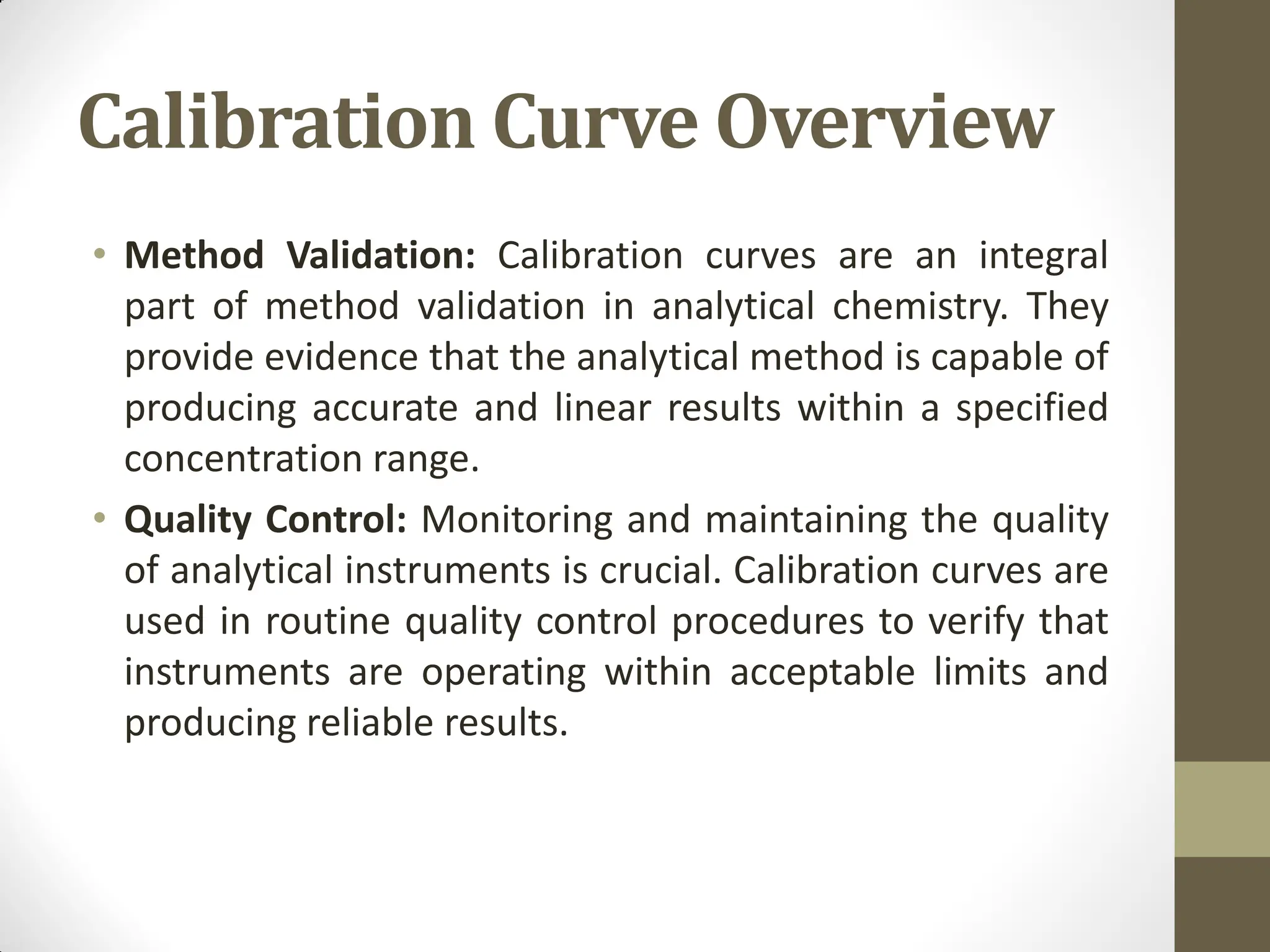 Calibration and Calibration Curve. lecture notes | PDF