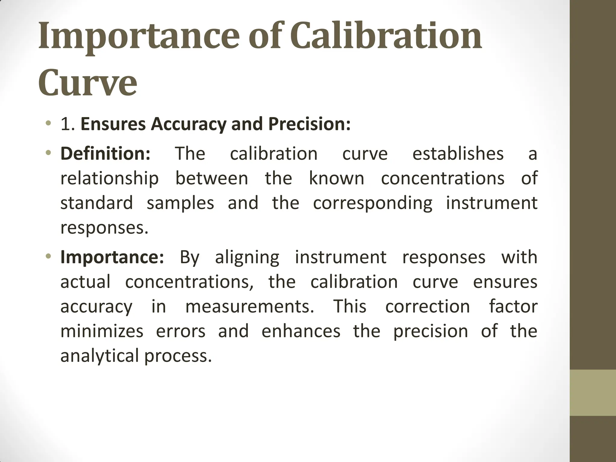 Calibration and Calibration Curve. lecture notes | PDF