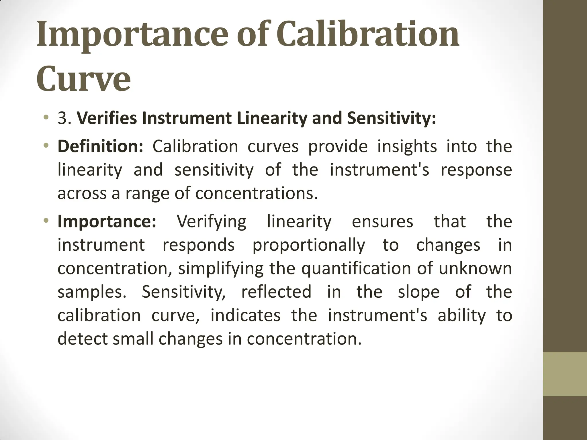 Calibration And Calibration Curve Lecture Notes Ppt