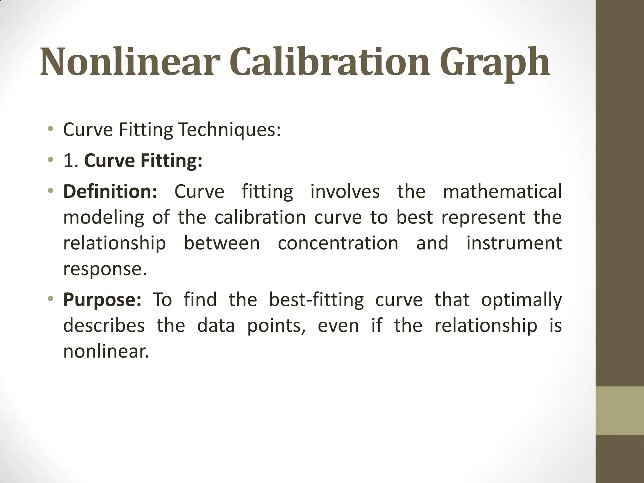 Calibration And Calibration Curve Lecture Notes Pdf Chemistry