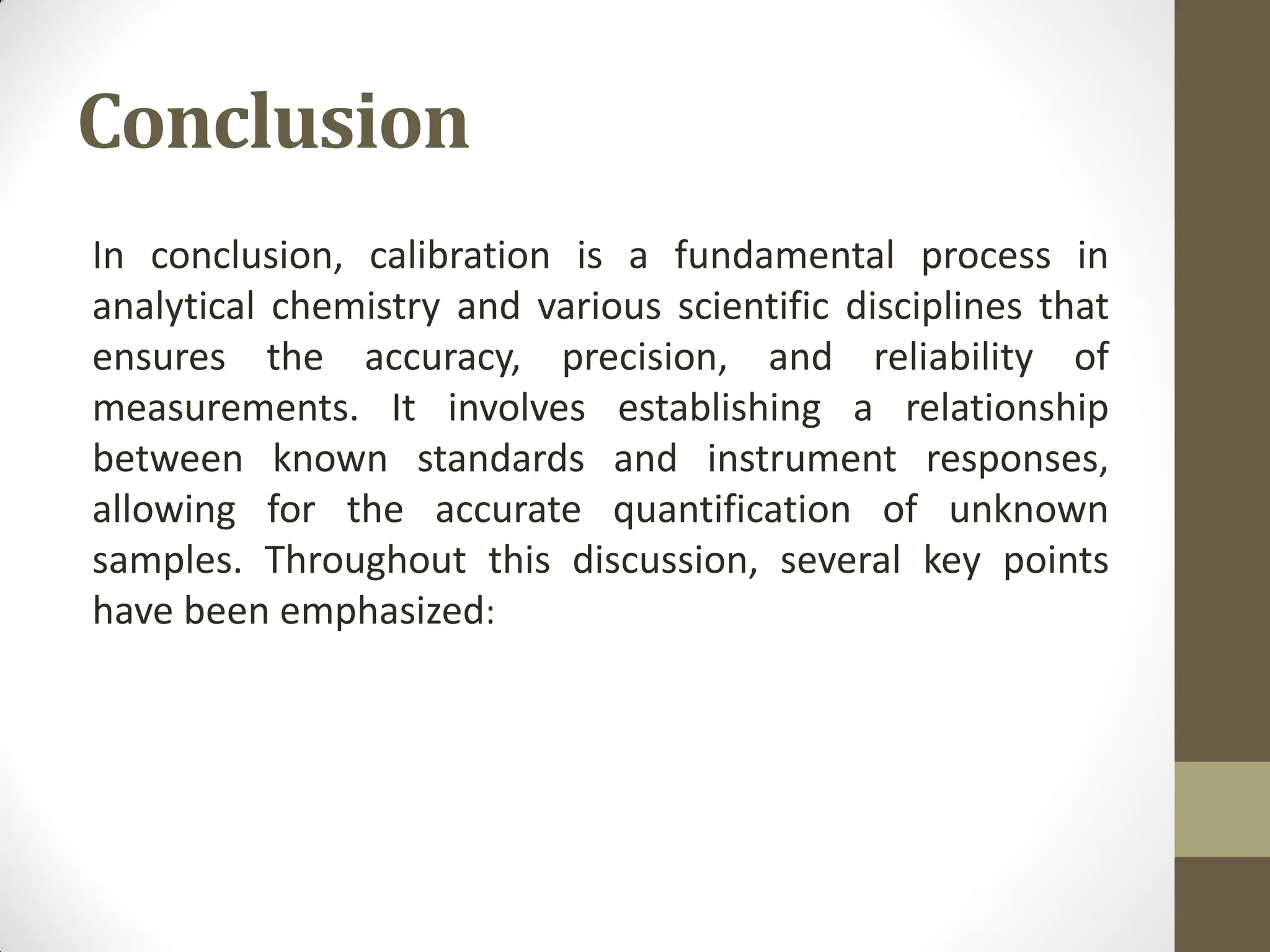 Calibration and Calibration Curve. lecture notes | PDF