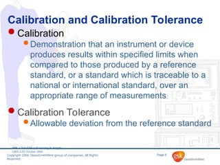 Calibration and Maintenance Calibration and Maintenance.ppt