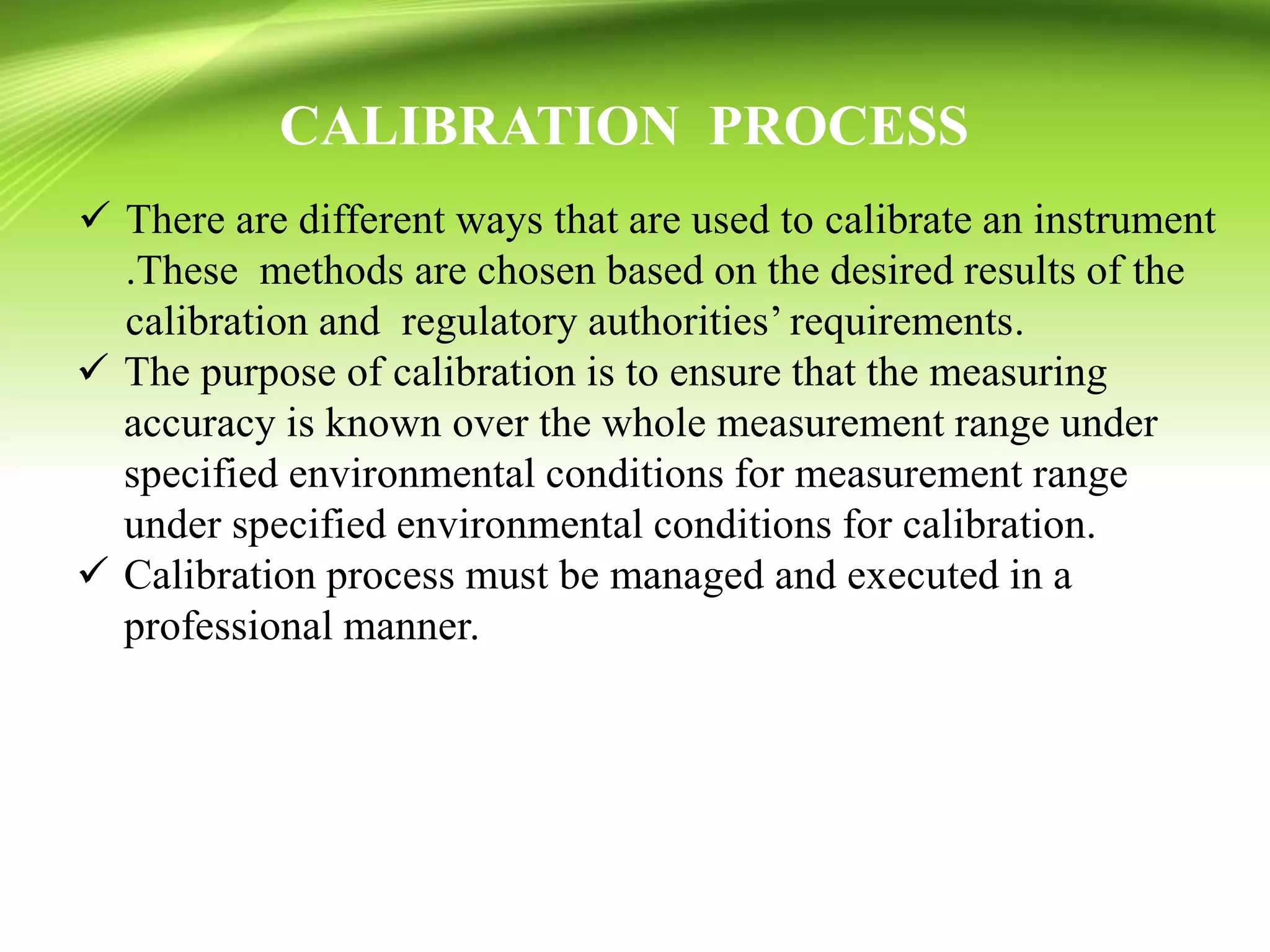 Calibration and Qualification | PPTX