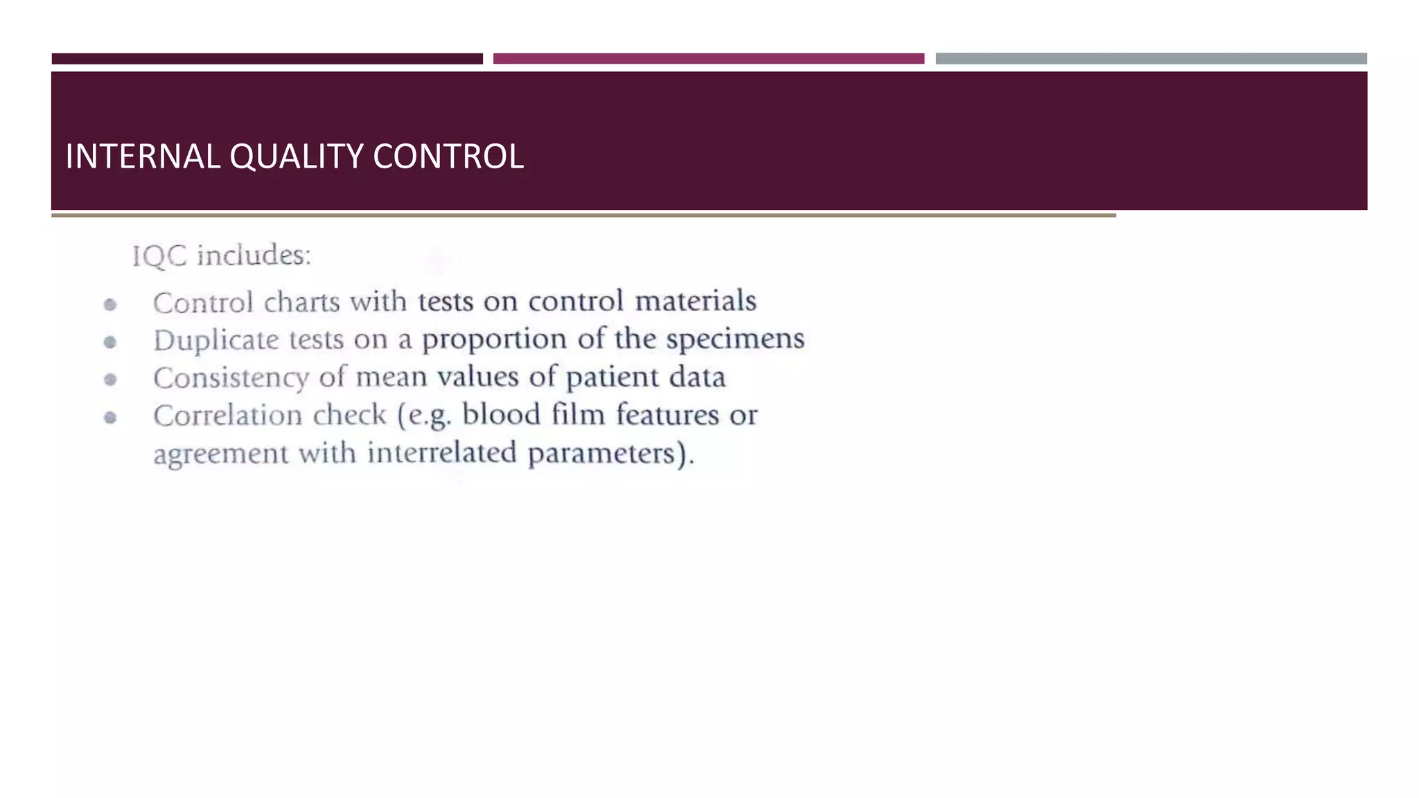 Calibration and Quality controls of automated hematology analyzer | PPTX