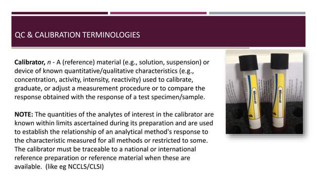 Calibration and Quality controls of automated hematology analyzer ...