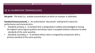 Calibration and Quality controls of automated hematology analyzer | PPTX