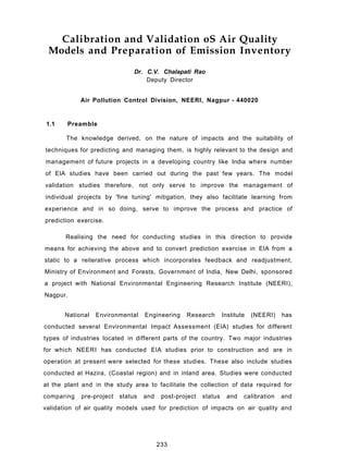 Calibration and validation o s air quality | PDF