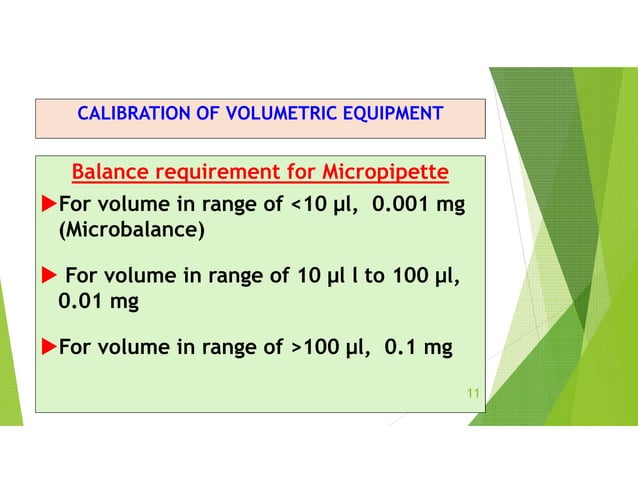 Calibration Intermediate Check of Measuring and Voulmetric Equipemnt ...