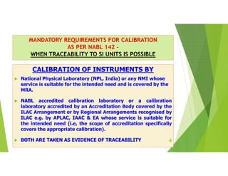 Calibration Intermediate Check of Measuring and Voulmetric Equipemnt ...