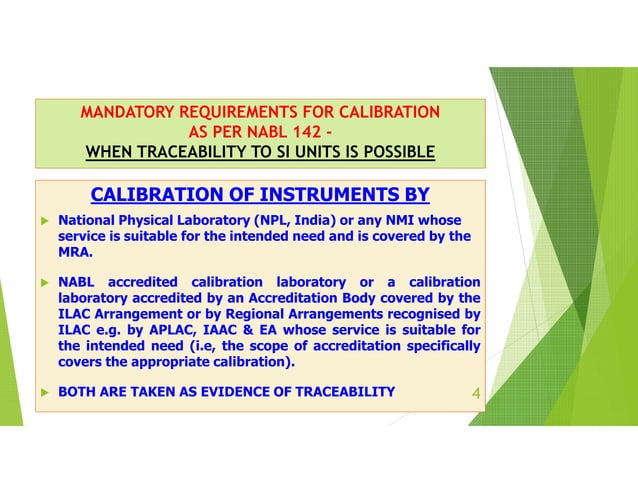 Calibration Intermediate Check of Measuring and Voulmetric Equipemnt ...
