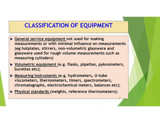 Calibration Intermediate Check of Measuring and Voulmetric Equipemnt ...