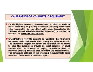 Calibration Intermediate Check of Measuring and Voulmetric Equipemnt ...
