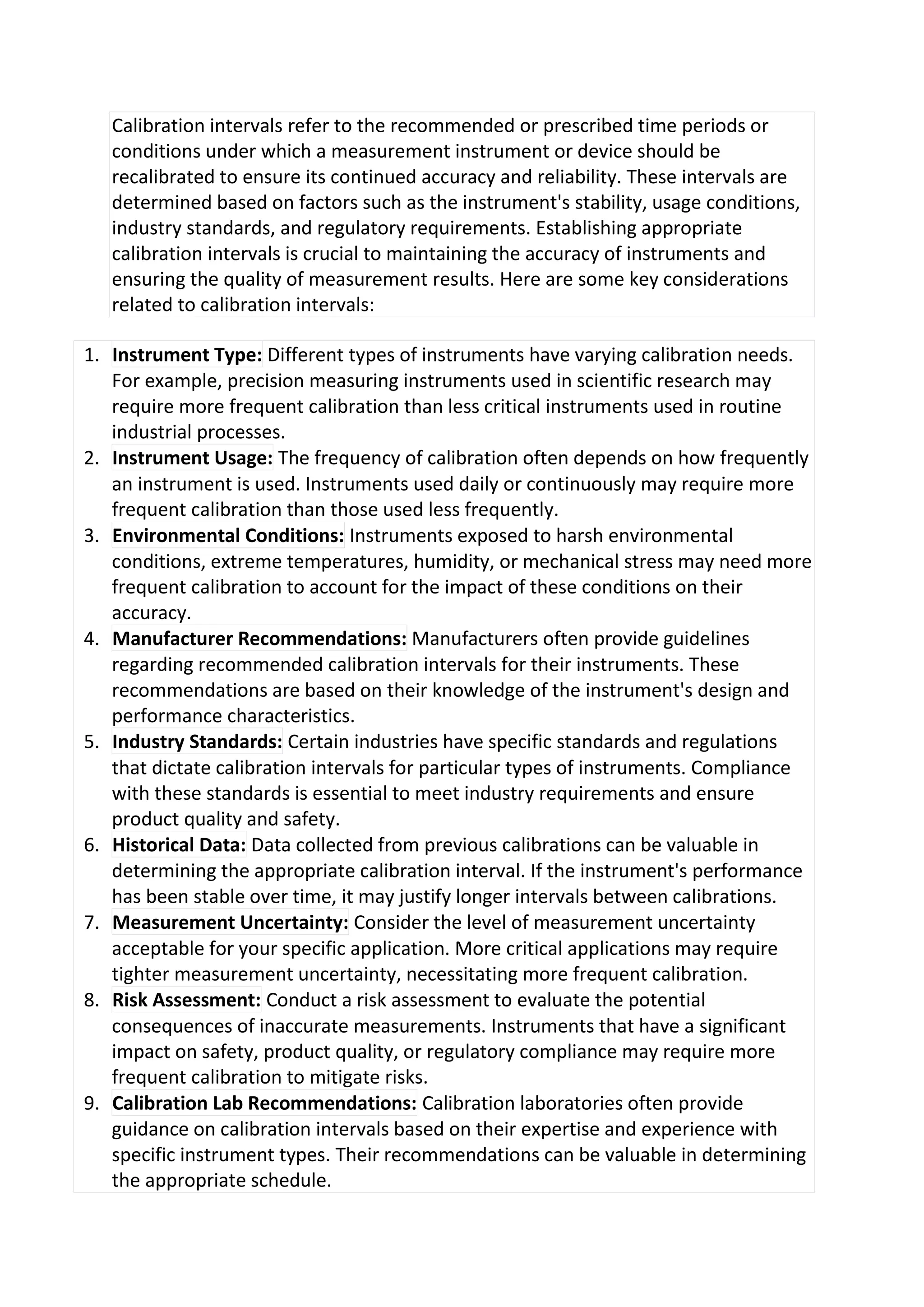 Calibration intervals.docx