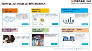 Lab automation with Calibration LIMS | PPT